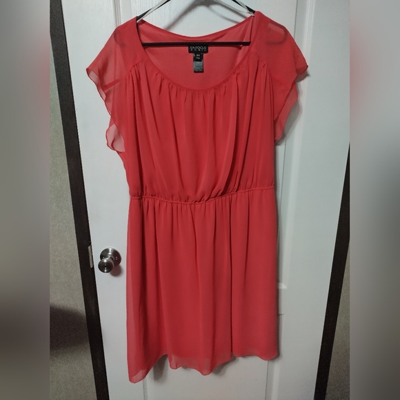 Enfocus Studio | Dresses | En Focus Women Sz 6w Coral Dress Wsheer ...